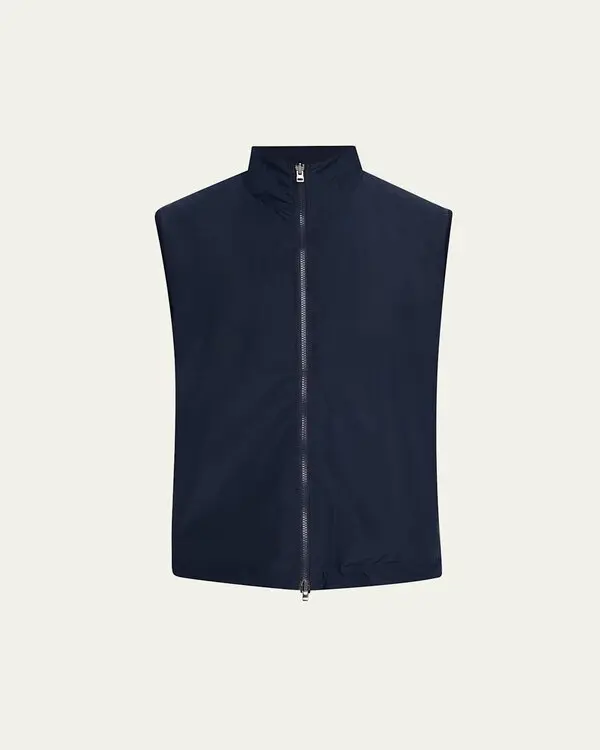 Sease Padded Explorer Vest - Navy Blue | Editorialist